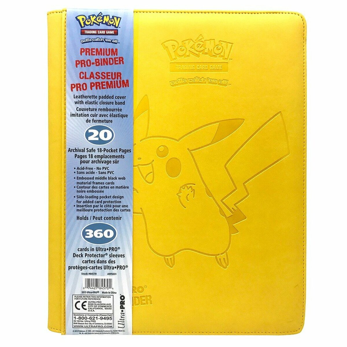 Ultrapro - Pokémon Pikachu 9-Pocket Premium PRO-Binder, 29,99