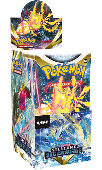 Pokemon SWSH12 - Silberne Sturmwinde Booster Display (18 Booster) DEU ...
